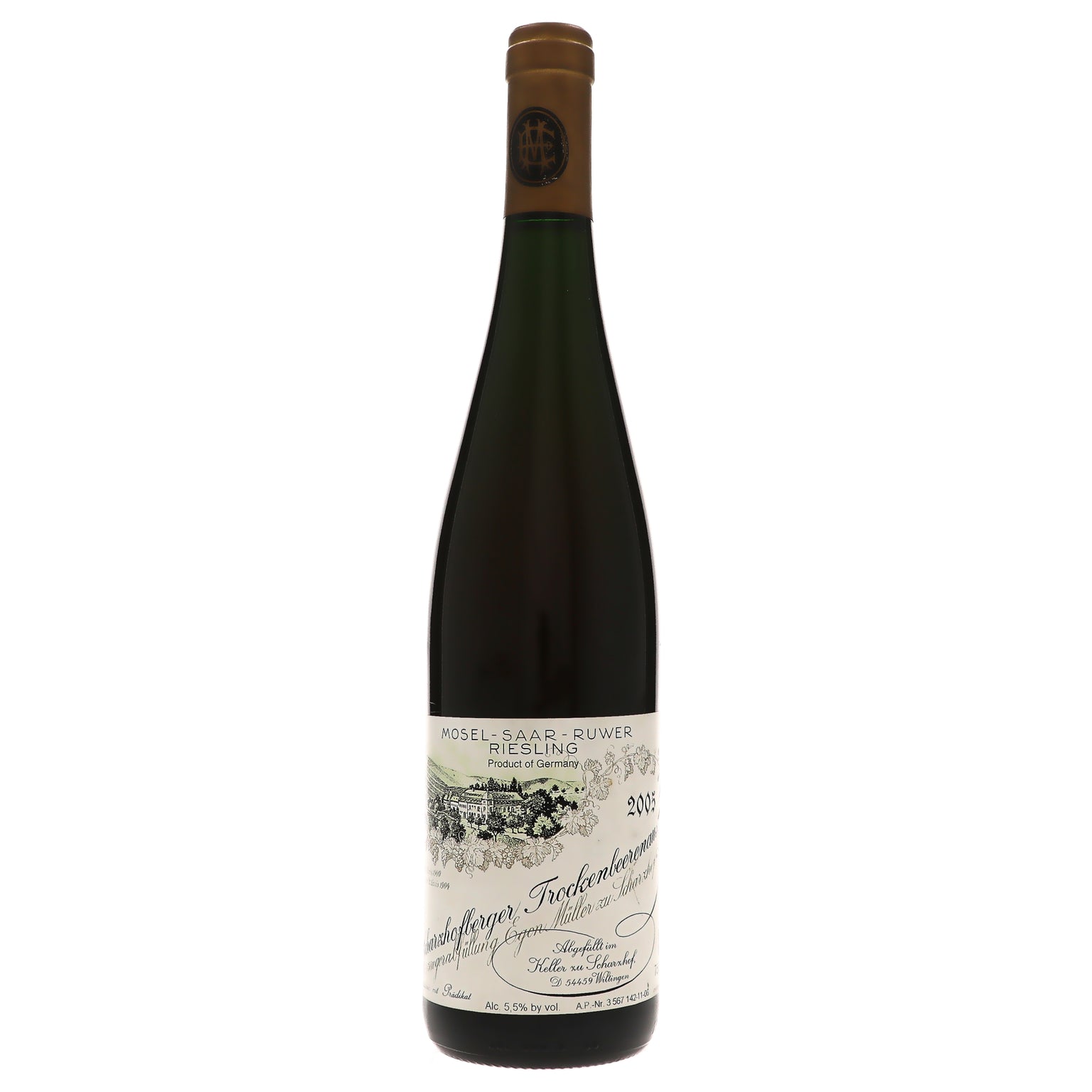 2005 Egon Muller, Scharzhofberger Riesling TBA, Mosel – Thatcher's Wine
