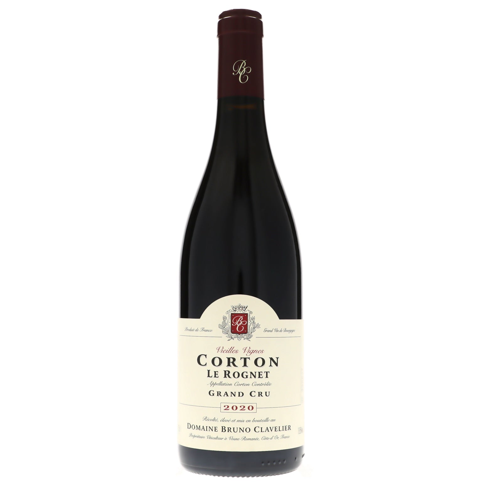 2020 Domaine Bruno Clavelier, Corton Grand Cru, Le Rognet et Corton ...