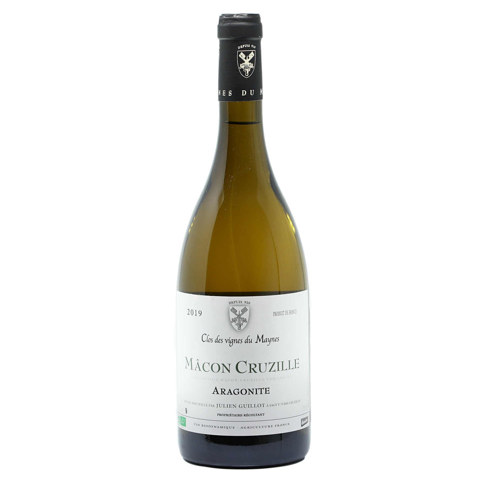2019 Julien Guillot (Vignes du Maynes), Macon, Cruzille Aragonite ...