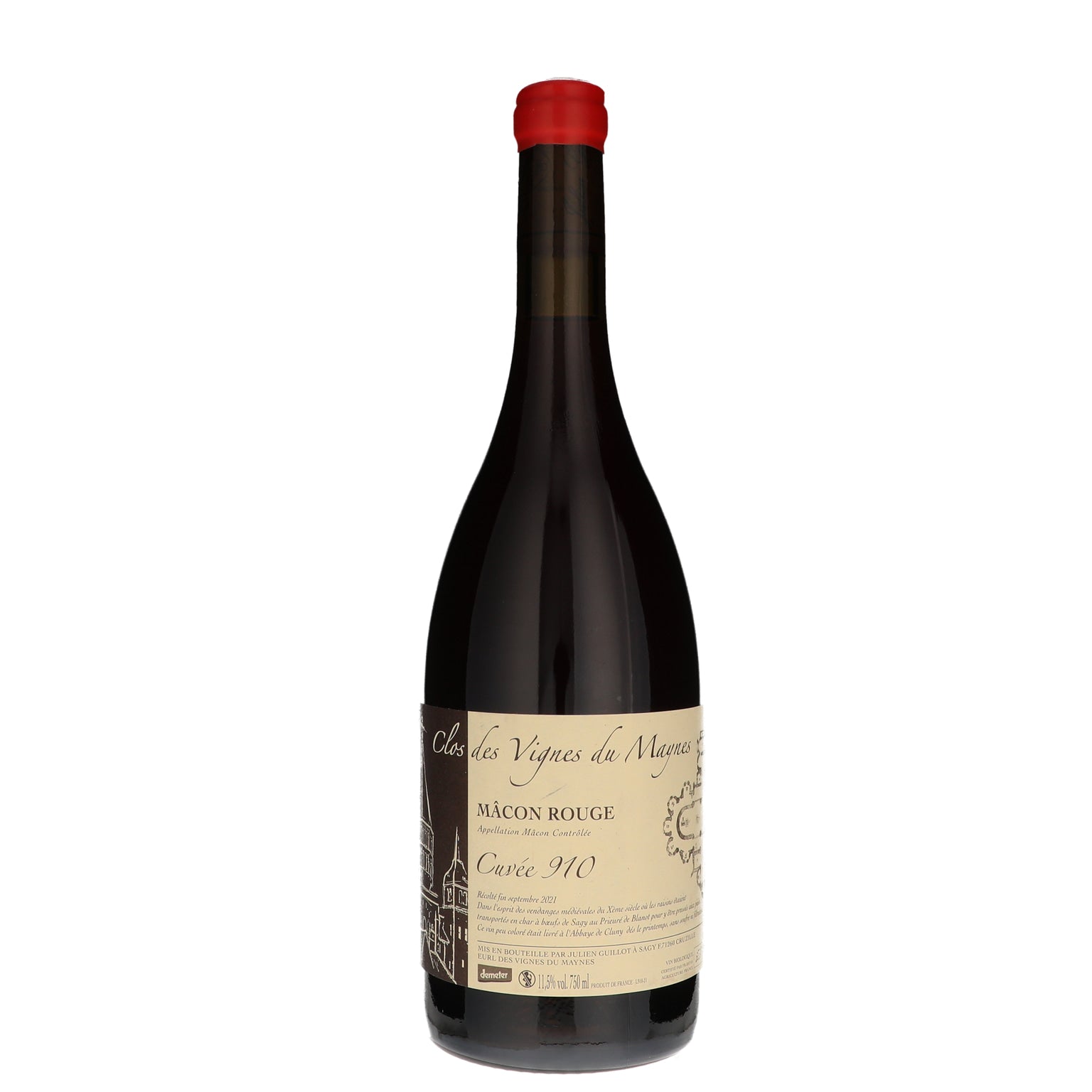2021 Julien Guillot (Vignes du Maynes), Macon, Rouge Cuvee 910 ...