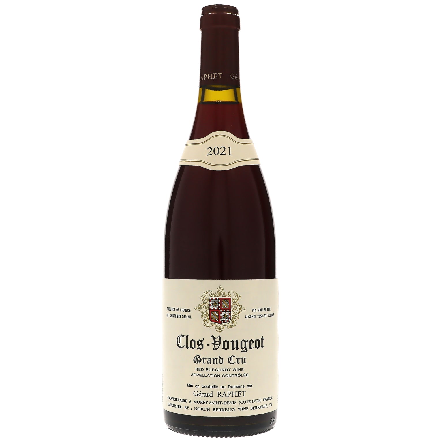 2021 Gerard Raphet, Clos de Vougeot Grand Cru – Thatcher's Wine